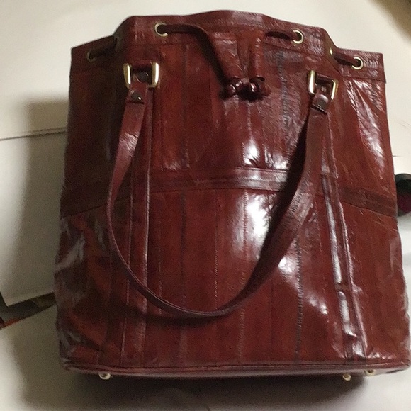 Bags | Genuine Eel Skin Bucket Bag | Poshmark